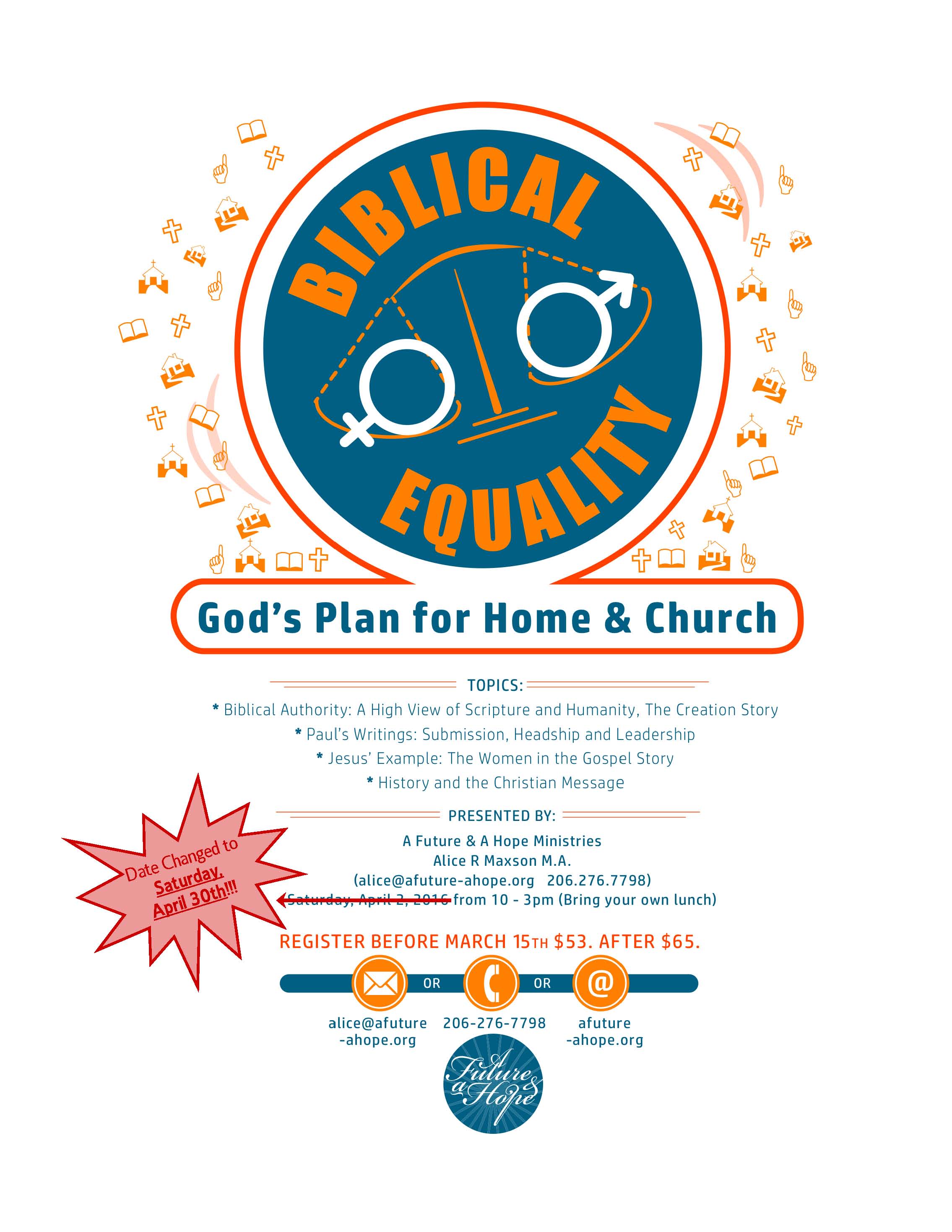 Biblical Equality Seminar | North Seattle Friends Church